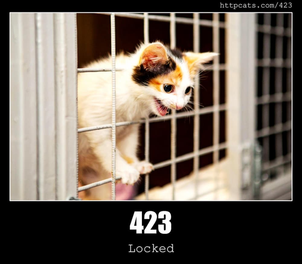 423 Locked HTTP Status Code And Cats 423-locked-http-status-code-and-cats